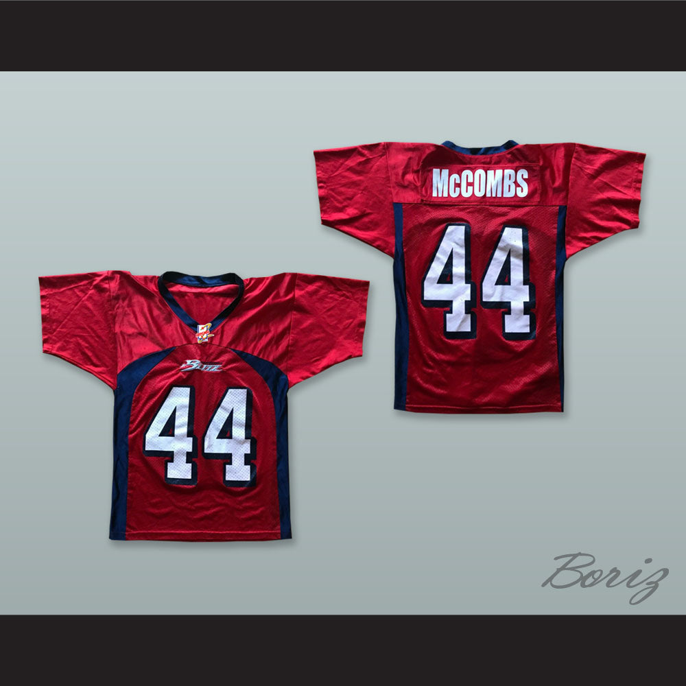McCombs 44 Bakersfield Blitz Red Football Jersey – 1life2live Store