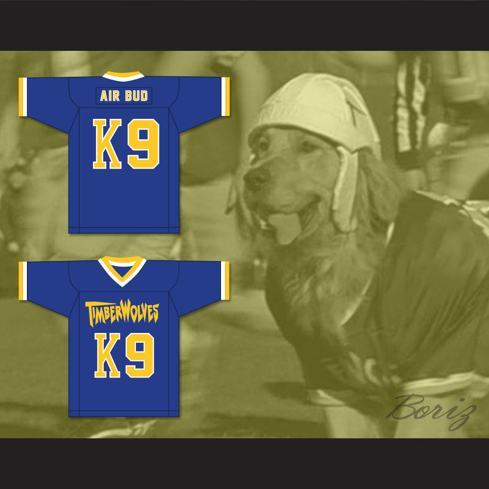 Buddy 'Air Bud' K9 Fernfield Timberwolves Football Jersey – 1life2live ...